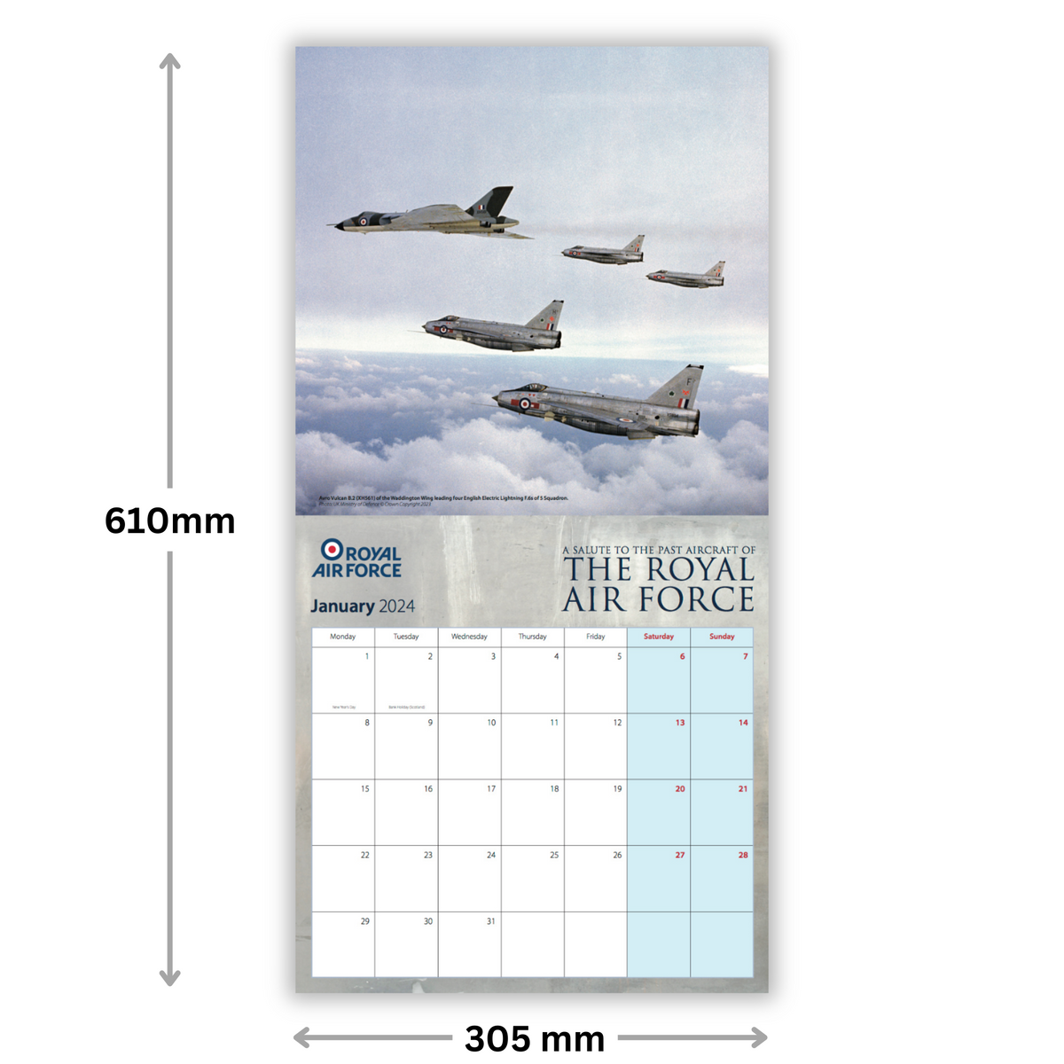 RAF Salute To The Past Official 2024 Calendar – Alltrade - Online