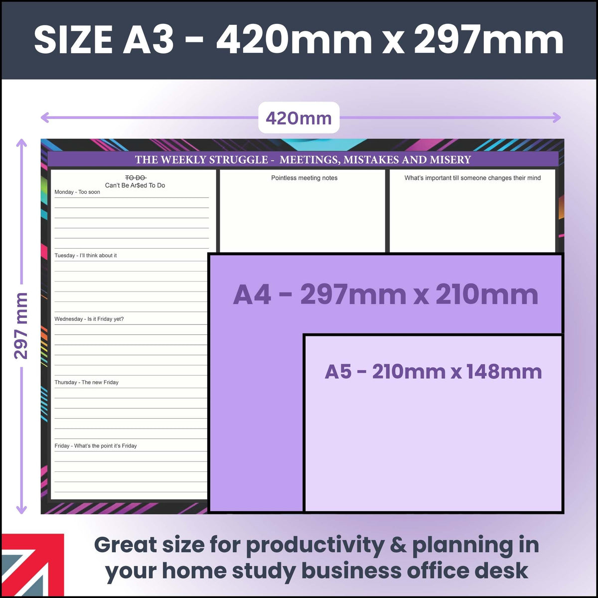 A3 Desk Pad Neon – Alltrade - Online
